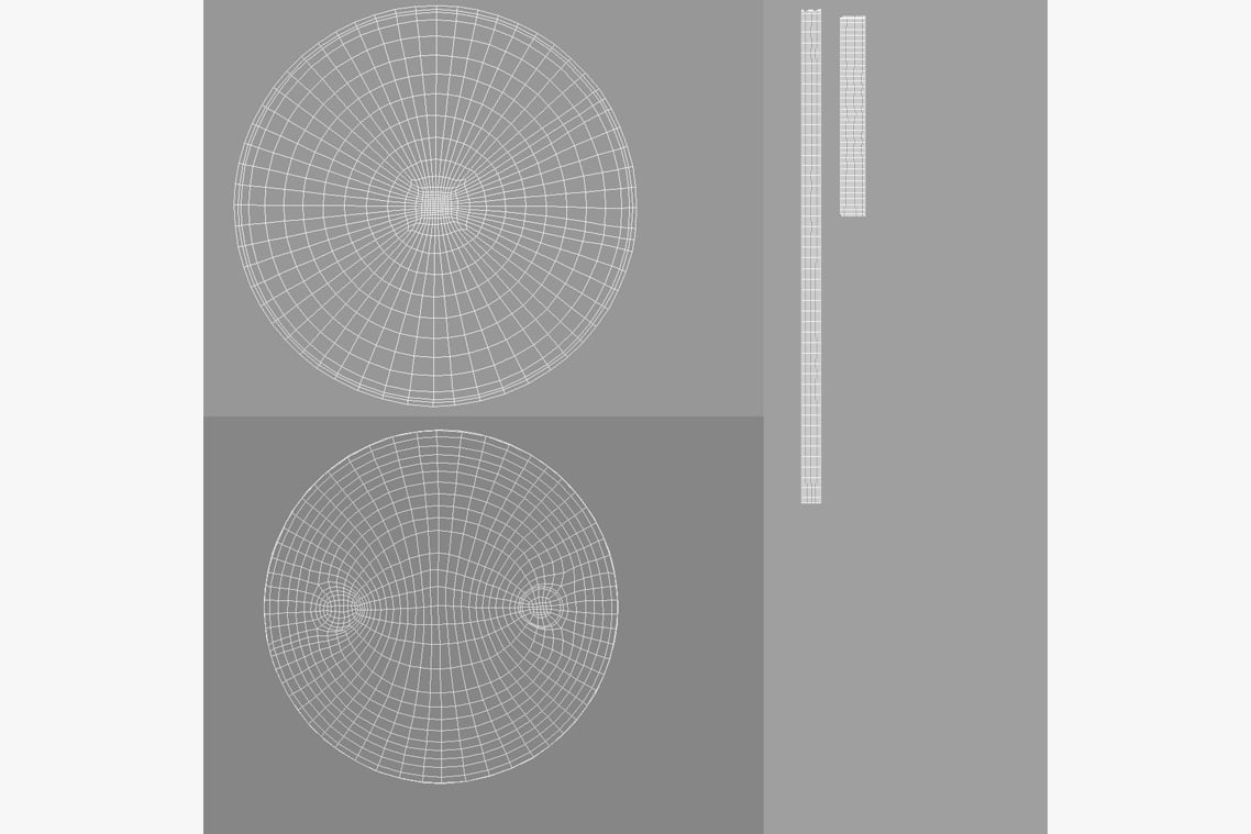 Round Badge 3D Model on Yellow Images Creative Store - 144839