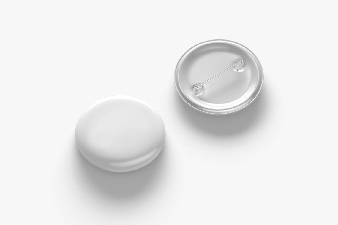 Round Badge 3D Model on Yellow Images Creative Store - 144839