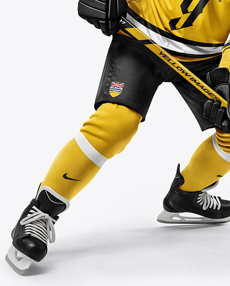 Man Wearing Full Ice Hockey Kit Mockup - Free Download Images High ...