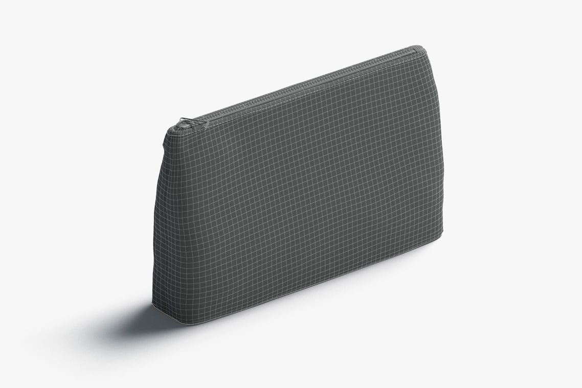 Black Canvas Pouch 3D Model on Yellow Images Creative Store - 144979