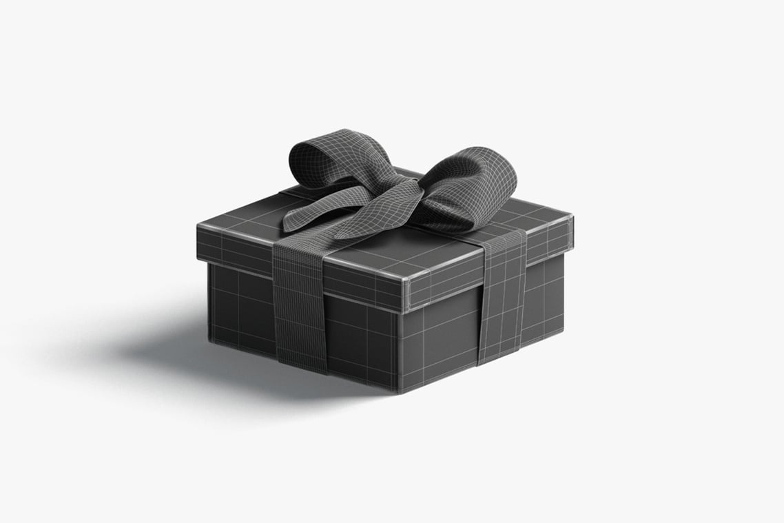 Gift boxes set - 3 box shapes 3D Model on Yellow Images Creative Store ...