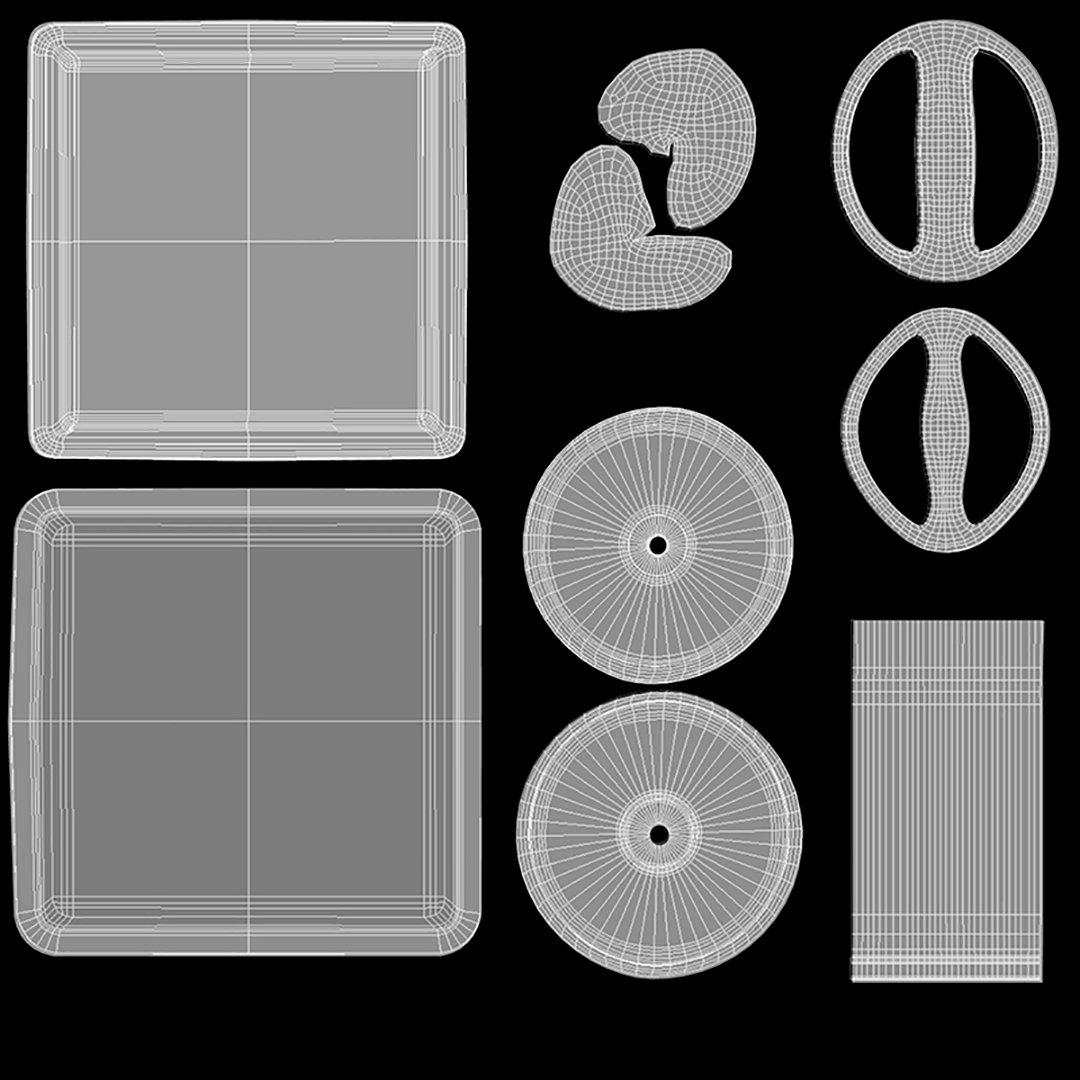 Rectangular Enamel Pin 3D Model on Yellow Images Creative Store - 145018