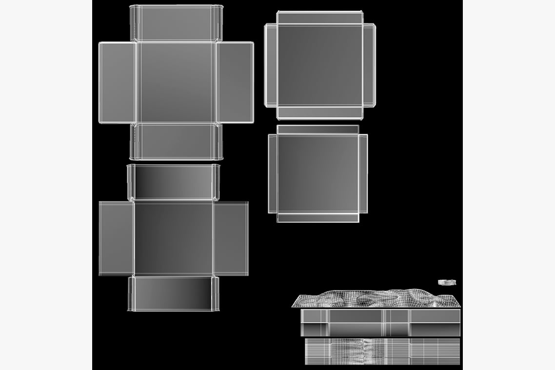 Gift boxes set - 3 box shapes 3D Model on Yellow Images Creative Store ...