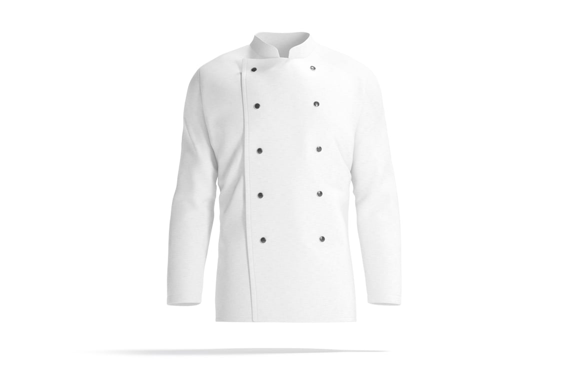Chef Jacket 3D Model on Yellow Images Creative Store - 144986